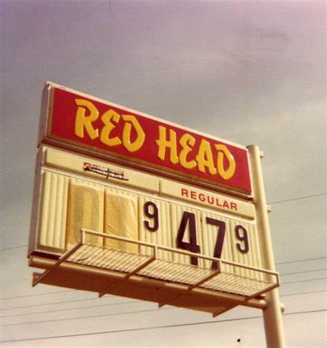 Red Head Gas Station Sign Springfield Ohio
