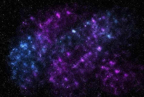 Galáxia estrelada escura via láctea infinita brilho cosmos astrologia