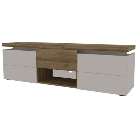 TV komoda KASSIOPI 56A bílá vysoký lesk Sconto