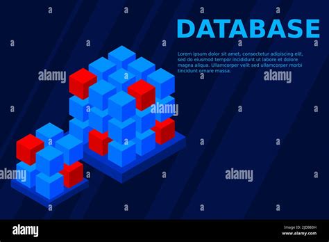 Isometric Digital Technology Web Banner Big Data Machine Learning
