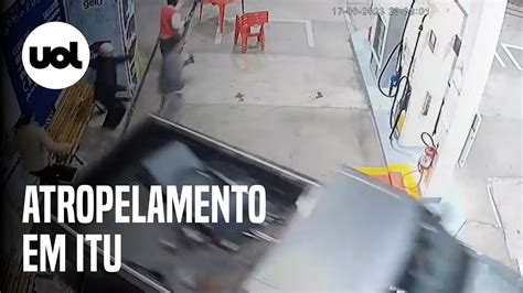 Motorista é preso após atropelar jovem em posto de gasolina câmera