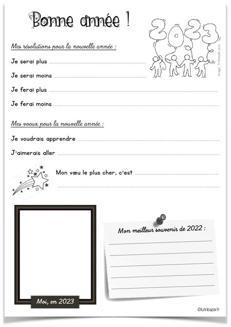 Production d écrit pour la nouvelle année Lutin Bazar