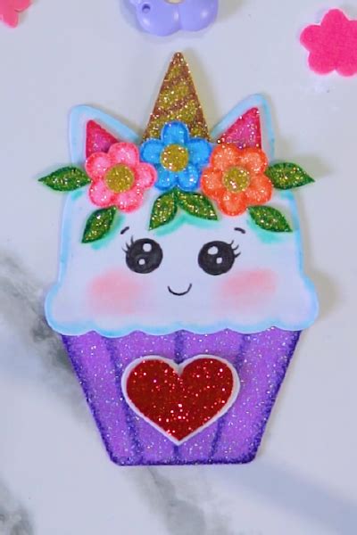 Cupcakes Con Foami O Goma Eva Moldes Gratis