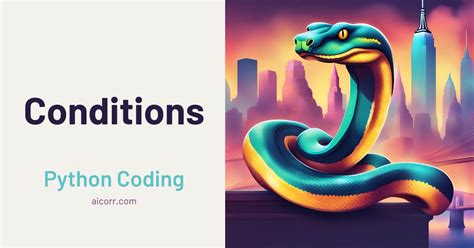Python Conditions AICorr