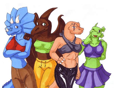 Extreme Dinosaurs Girls Colo By ShiranuiSkyrain On DeviantArt