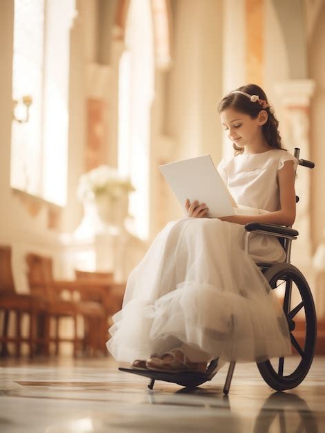 Une Jeune Fille Fait Sa Première Cérémonie De Communion Photo Gratuite