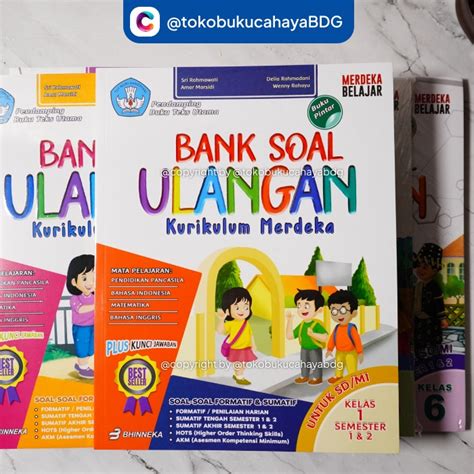 Jual Buku Bank Soal Ulangan SD MI Kelas 1 2 3 4 5 6 Bhineka Merdeka