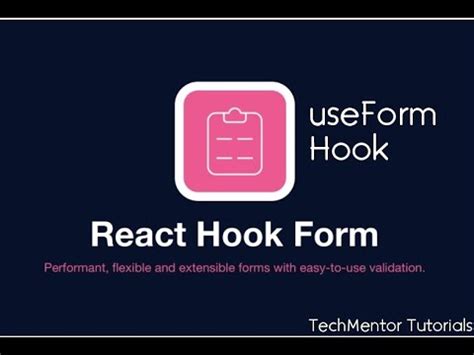 10 React Form Validation Hooks And How To Write Clean Code With ES6