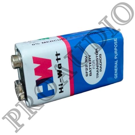 Jual Baterai 9V HW HI Watt Battery 9 Volt Batu Batere Batre Kotak