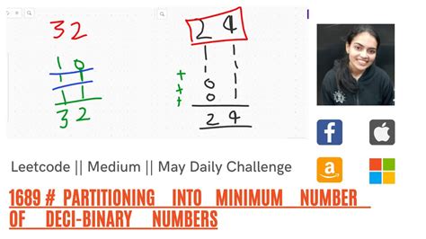 leetcode 1689 partitioning into minimum number of deci binary numbers code explanation