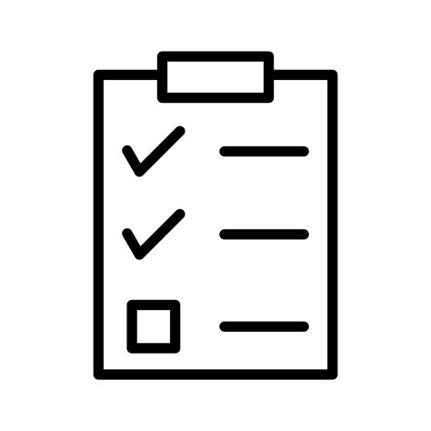 Vector Checklist Icon Vector Art At Vecteezy