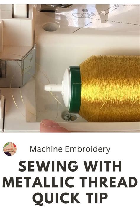 Quick Tip For Sewing With Metallic Thread Needlepointers In 2024