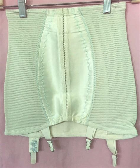 Vintage Open Bottom Girdle With Satin Panels Bestform Size Large 3771396235