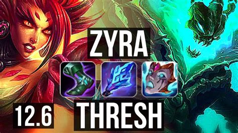 ZYRA Trist Vs THRESH Jinx SUP 8 1 10 2 9M Mastery 500 Games