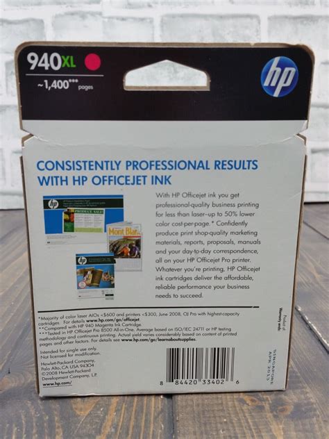 NEW GENUINE OEM HP 940XL Magenta INK Cartridge HP OFFICEJET PRO 8000
