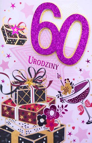 Kartka z życzeniami na 60 urodziny PUP26 Panorama Sklep EMPIK