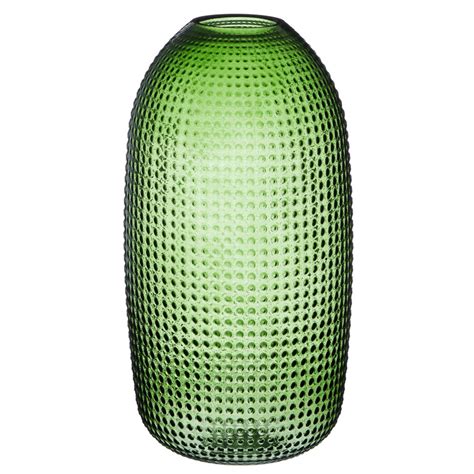 Ronde Vaas Van Groen Glas 36 Cm Transparant Glas Vazen Bellatio
