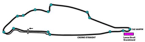 Lance Stroll Grandstand 24 Seat Map Views Canada Grand Prix