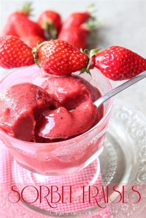 Sorbet à la Fraise sans Sorbetiere Facile