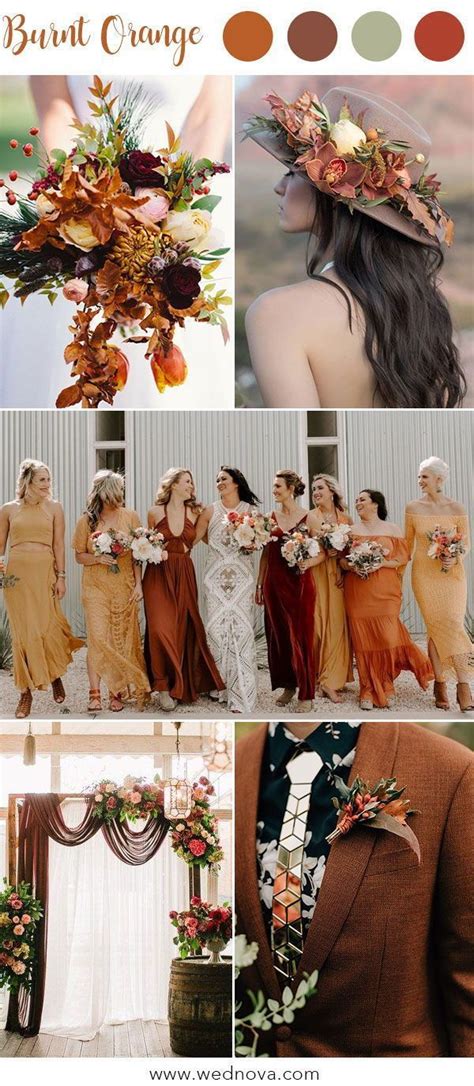 Sage And Burnt Orange Wedding A Beautiful Combination