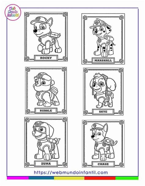 Dibujos De La Patrulla Canina Para Colorear E Imprimir