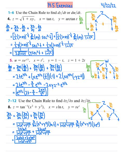 chain rule with partial derivatives 14 4 22 22 d y 1 32 3 dy f t fly i ltxy t lxy sect