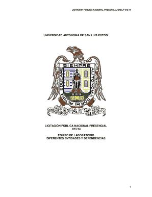 Completable En L Nea Portal Uaslp Licitacin Pblica Nacional