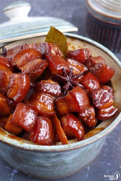 Braised Pork Belly Hong Shao Rou 红烧肉 an Easy Version Red House Spice