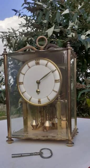 HORLOGE PENDULE 400 jours mécanique Western Germany avec clé N 6