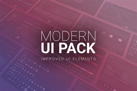 modern ui pack gui tools unity asset store