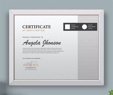 Pro Certificate Template Ai Psd Certificate Templates Participation