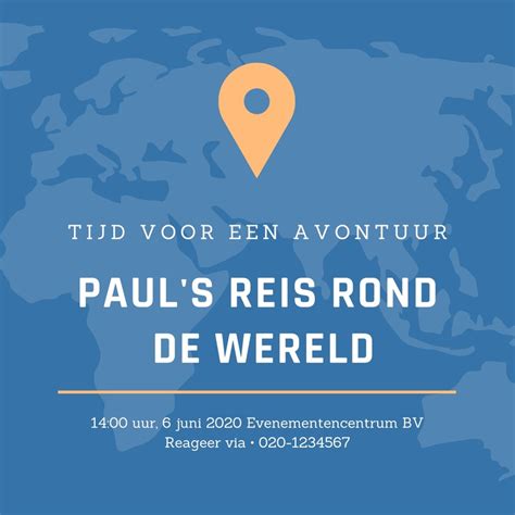 Gratis Uitnodiging Voor Een Reis Ontwerpen En Printen Canva