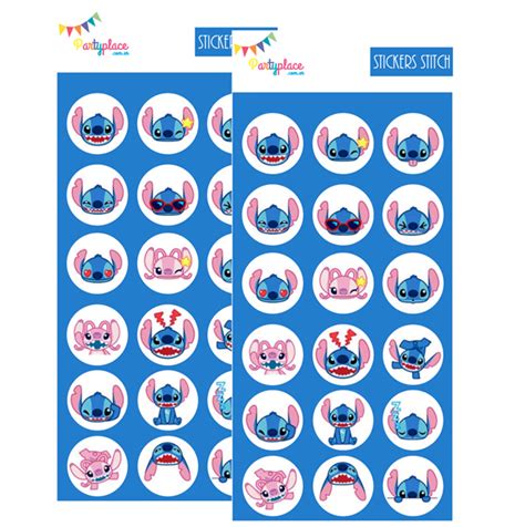Planchas De Stickers Party Stitch 6u Partyplace