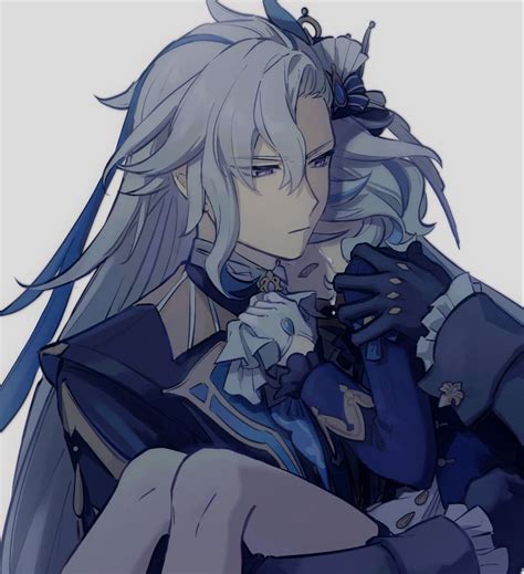 Furina And Neuvillette Genshin Impact Drawn By De Xiang Ge Banfa Zhao