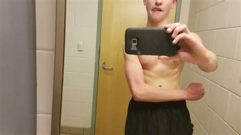 Year Old Bodybuilder Flexing Old Video Youtube