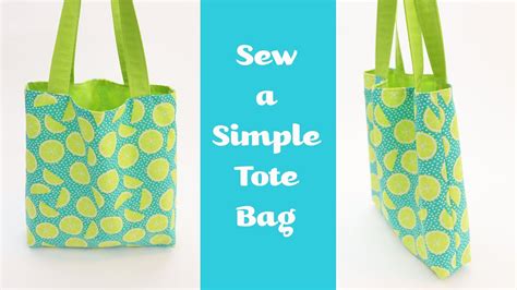 Sew A Super Simple Tote Bag DETAILED INSTRUCTIONS By Learncreatesew