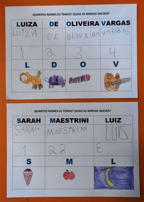 Monique Giarola on Instagram Trabalhando o nome completo na Educação