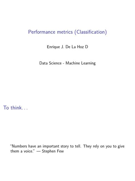 performance metrics classification enrique j de la hoz d pdf accuracy and precision