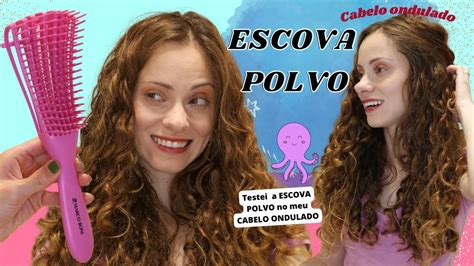 Testei a ESCOVA POLVO no meu CABELO ONDULADO Será que deu certo