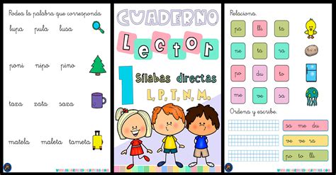 Cuaderno de lectoescritura Primer grupo consonántico P L M S