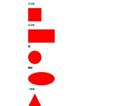 纯css3样式属性制作各种图形图标样式代码