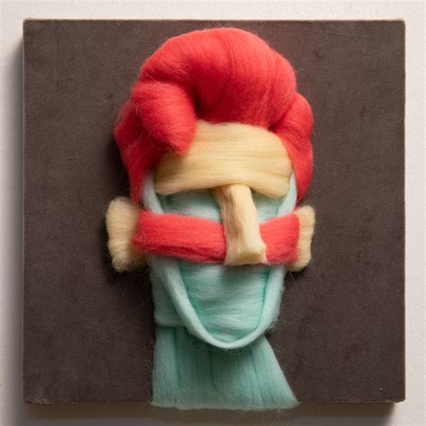 Sculptural Portraits Fashion Raw Wool Into Expressive Figures By Salman