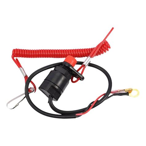 Universal Boats Outboard Engine Motor Kill Stop Switch W Safety Tether