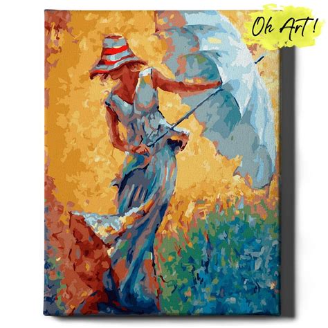 Obraz Malowanie Po Numerach 40X50 Cm Dziewczyna I Parasol Oh Art