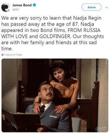 Nadja Regin James Bond Girl Dans Bons Baisers De Russie Et Goldf