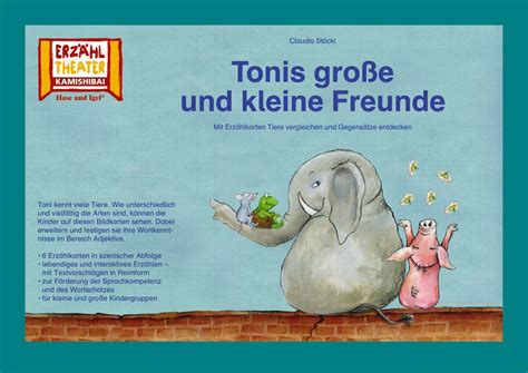 Tonis große und kleine Freunde Kamishibai Bildkarten Buch Hase