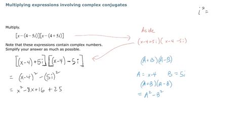 multiply expressions involving complex conjugates youtube