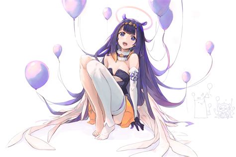 Purple Hair Ninomae Inanis Hololive English Balloon Hololive