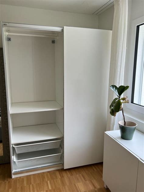 IKEA PAX Kleiderschrank Schiebetüren weiss Kaufen auf Ricardo