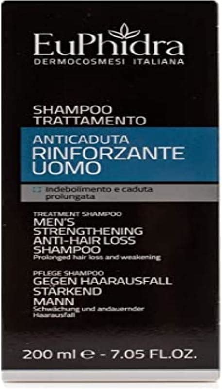 Euphidra Shampoo Anticaduta Rinforzante Uomo Ml Amazon It Bellezza